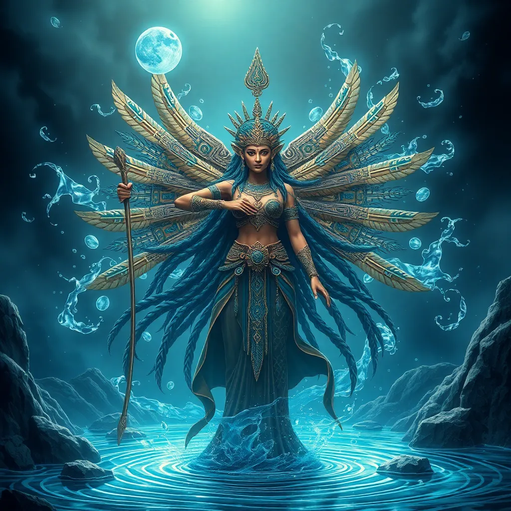 Chalchiuhtlicue: The Goddess of Water and Rivers - Aztec Mythology
