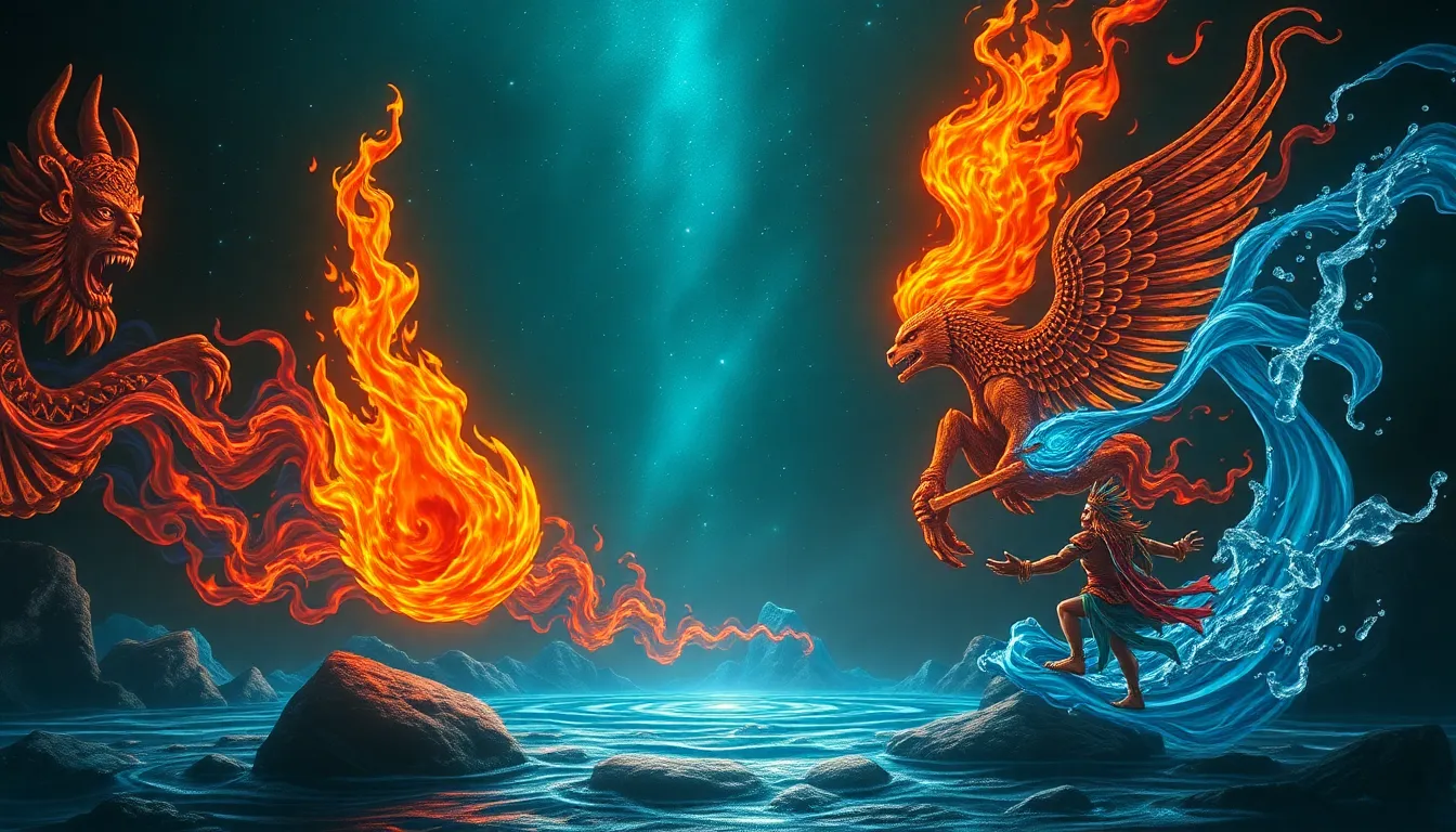 The Myth of the Cosmic Elements: Earth, Wind, Fire, and Water - Aztec ...