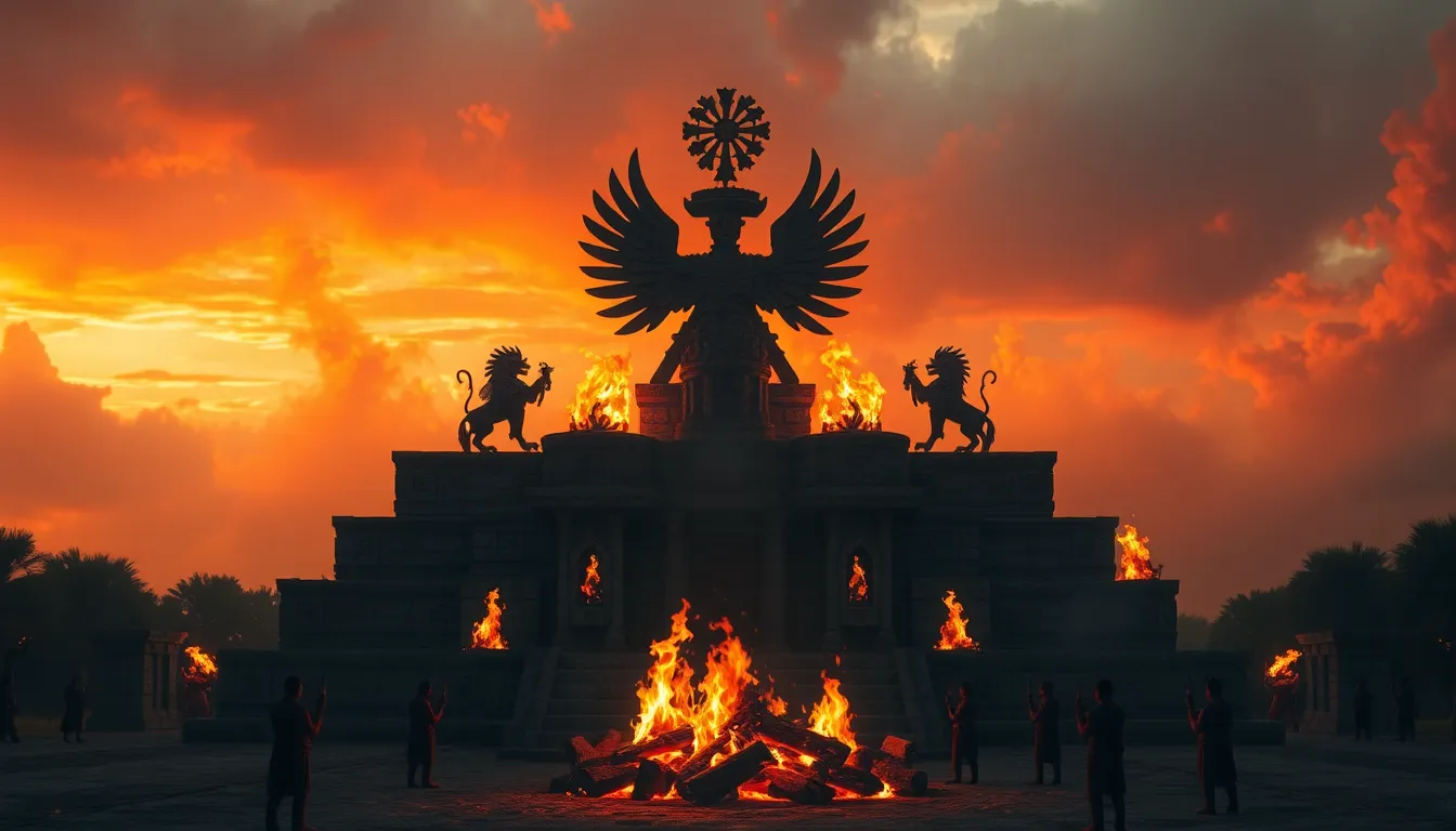 The Symbolism of Fire in Aztec Sacrificial Rituals - Aztec Mythology