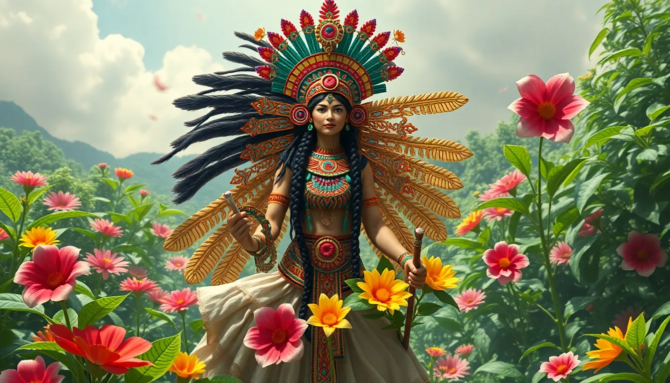 The Festival of the Flowers: Xochitl and Nature's Bounty - Aztec Mythology