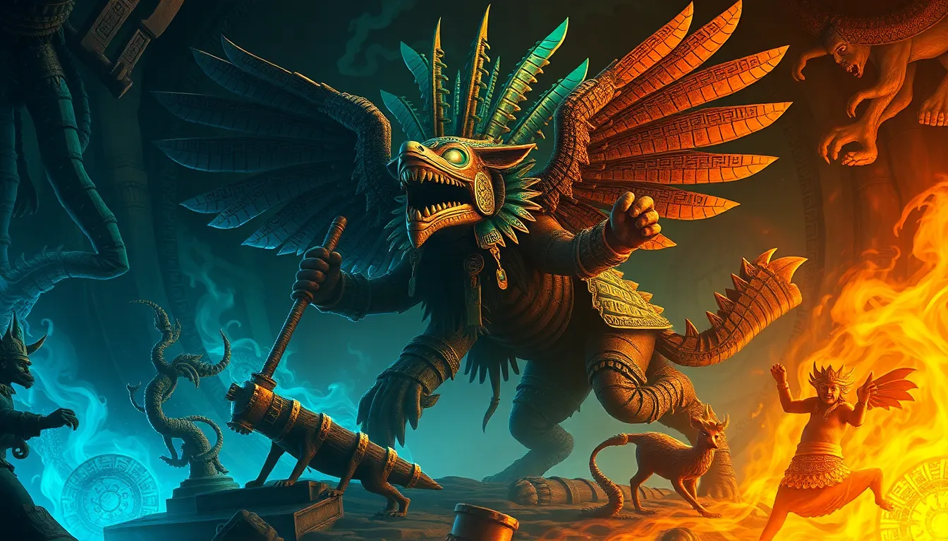 Mictlantecuhtli and the Underworld Animals - Aztec Mythology