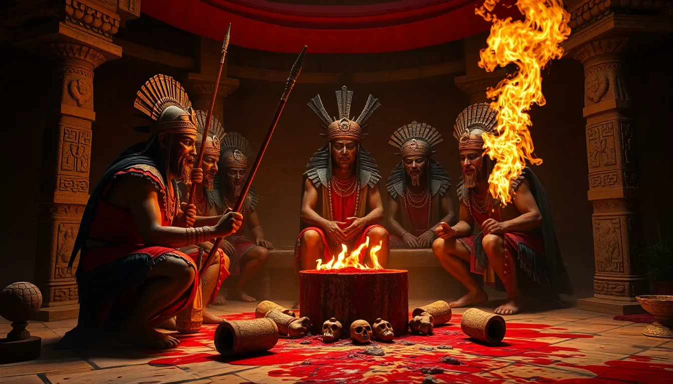The Ritual of Blood: Aztec Priests and Sacrificial Offerings - Aztec ...