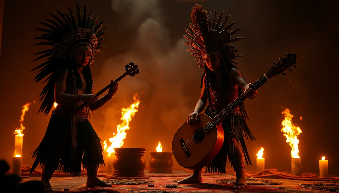 The Role of Ritual Instruments in Aztec Music and Dance - Aztec Mythology